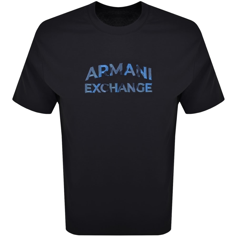 Armani Exchange Camo Logo T Shirt Navy Mainline Menswear Canada